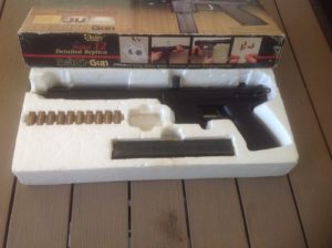 Daisy Model 12 toy soft air gun with box and ammo