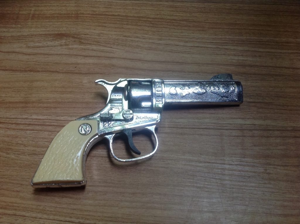 Nichols model 22 Stallion Cap Gun and 5 Two Piece Bullets